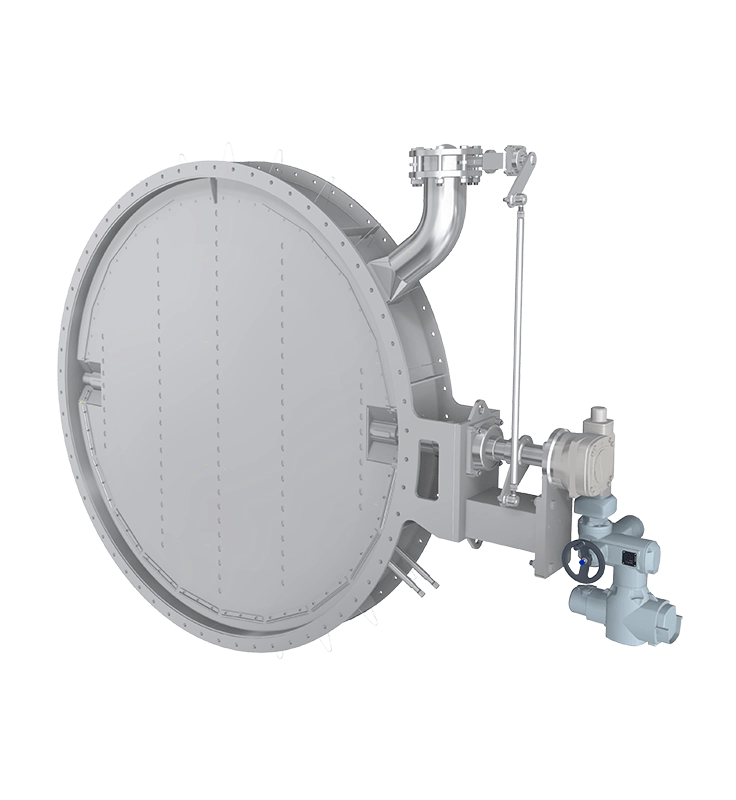 Round • Double flap flanged butterfly valve dampers | DSM
